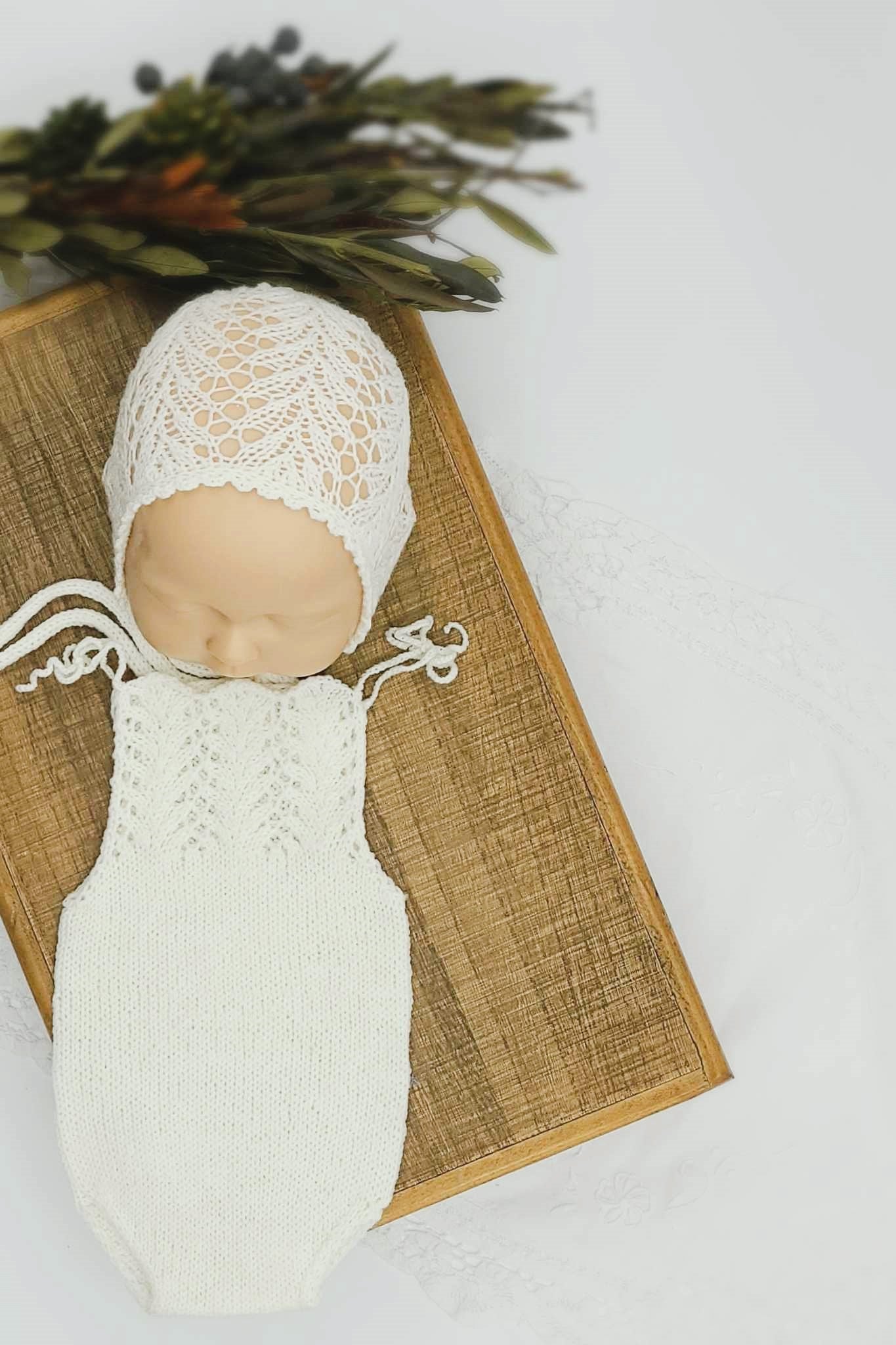 Violet Newborn Bonnet & Romper Set – Little Blessings Props